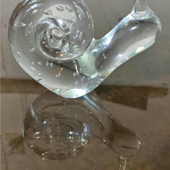 Art | Vintage Elegant Blown Glass Snail Sculpture Paperweight | Poshmark